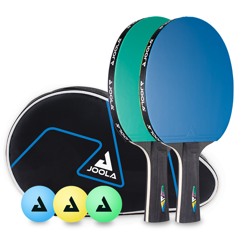 JOOLA Colorato Table Tennis Set – Colorful Bats & Balls in a Set